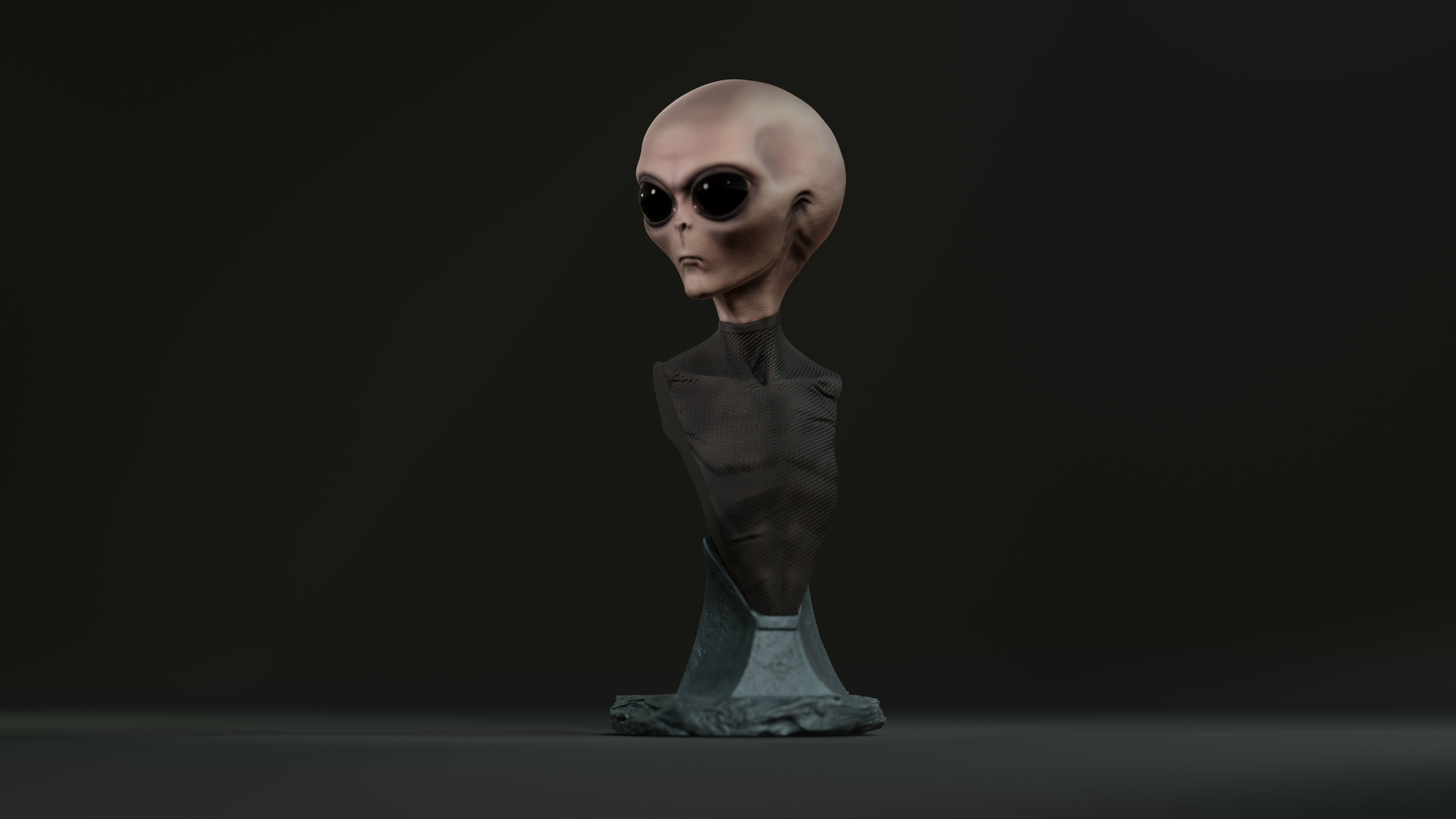 alien grey 3D model | CGTrader