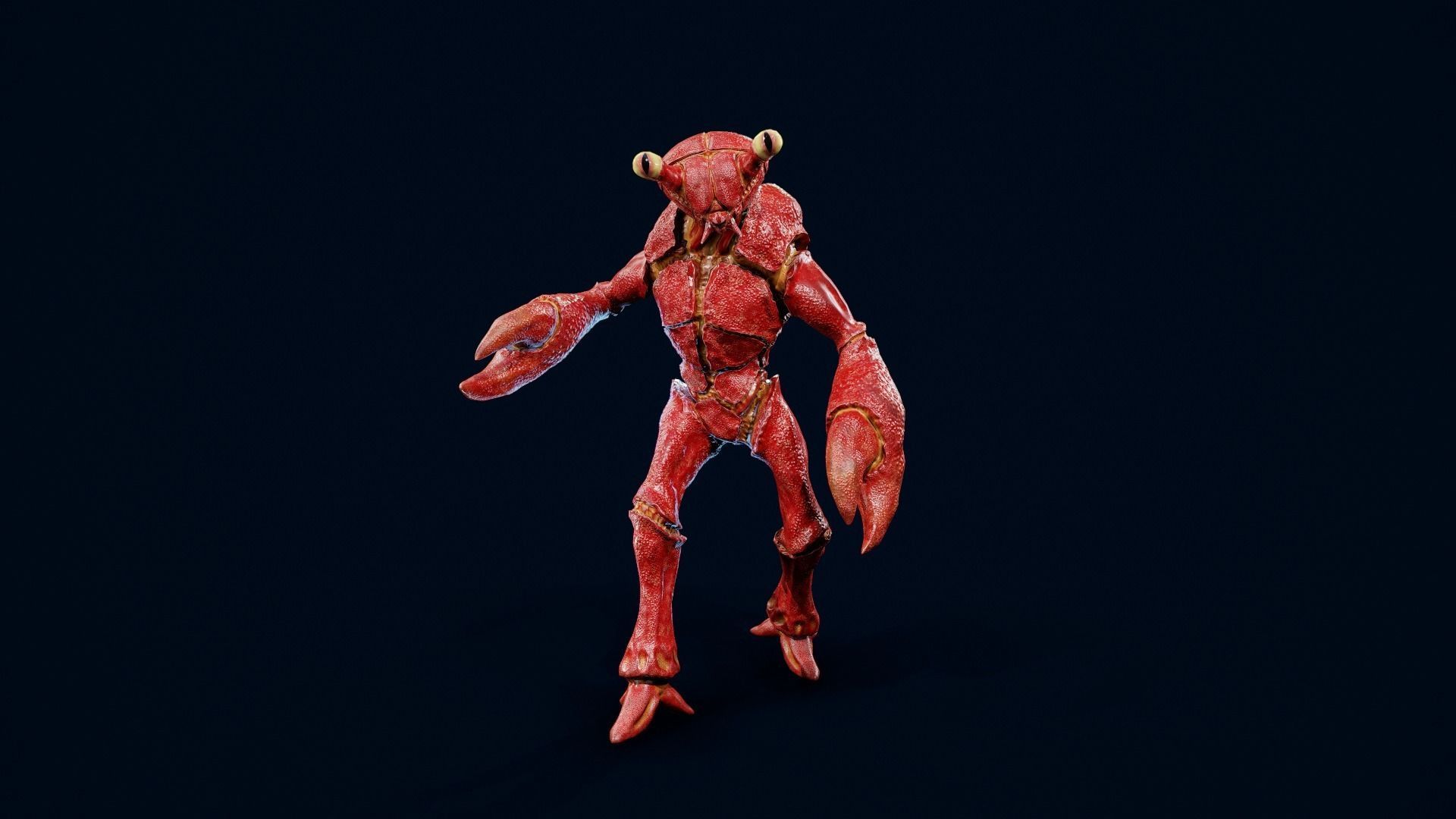 3D model Crab monster VR / AR / low-poly | CGTrader