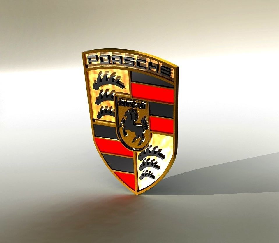 logo porsche 3D model | CGTrader
