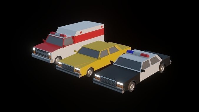 Car Low Poly 3D model | CGTrader
