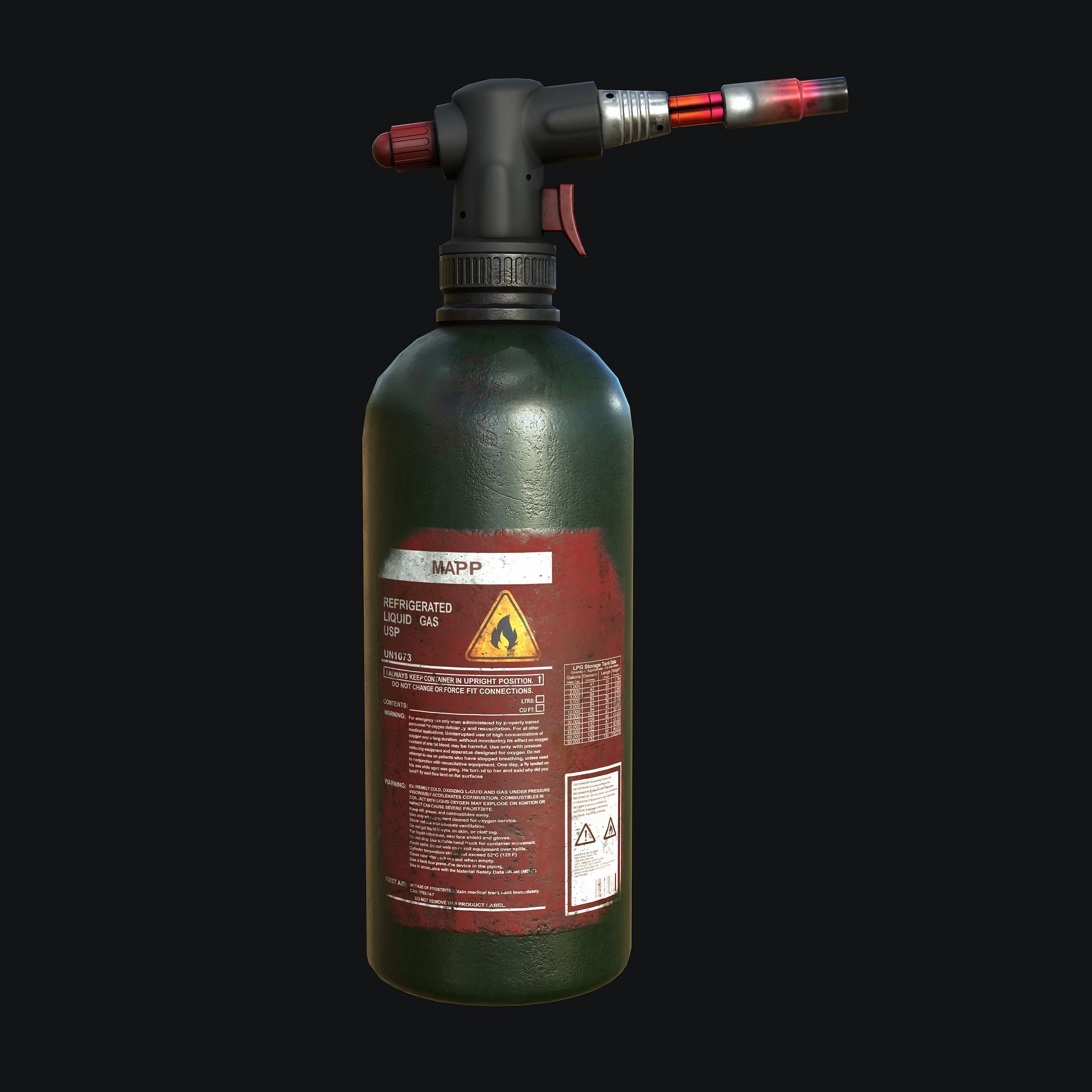 3D model Blazing Fury Blowtorch VR / AR / low-poly | CGTrader