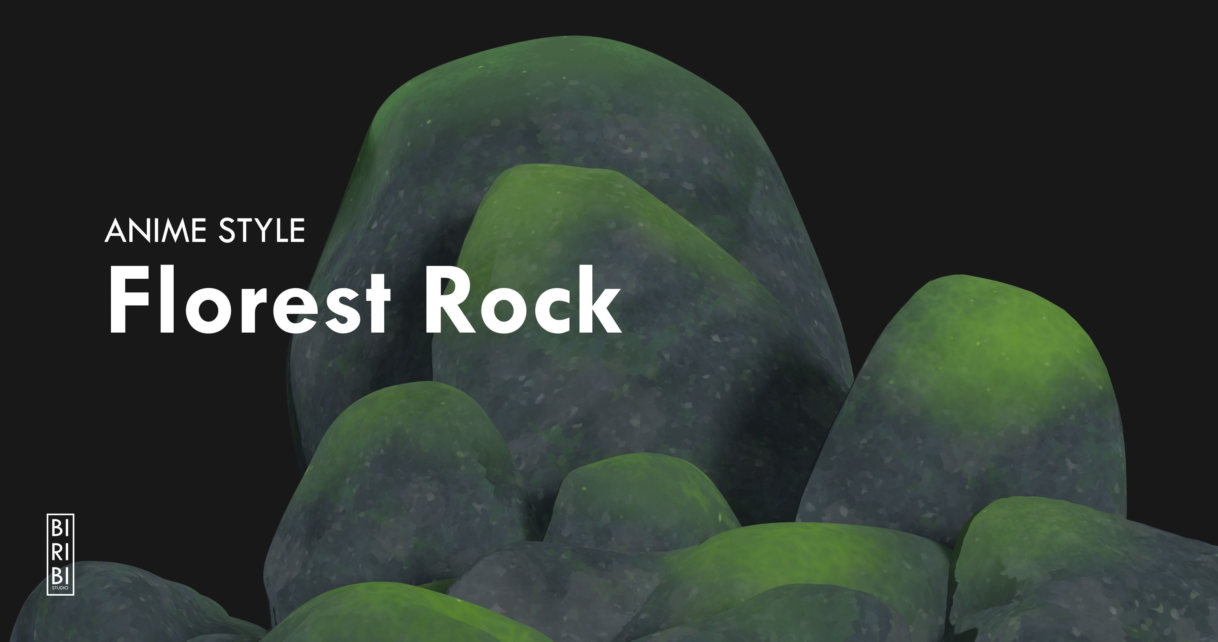 Florest Rock Anime Textures 3D model | CGTrader