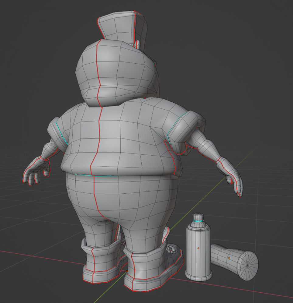 3d Model Cartoon Graffiti Skater Character Vr Ar Low Poly Cgtrader