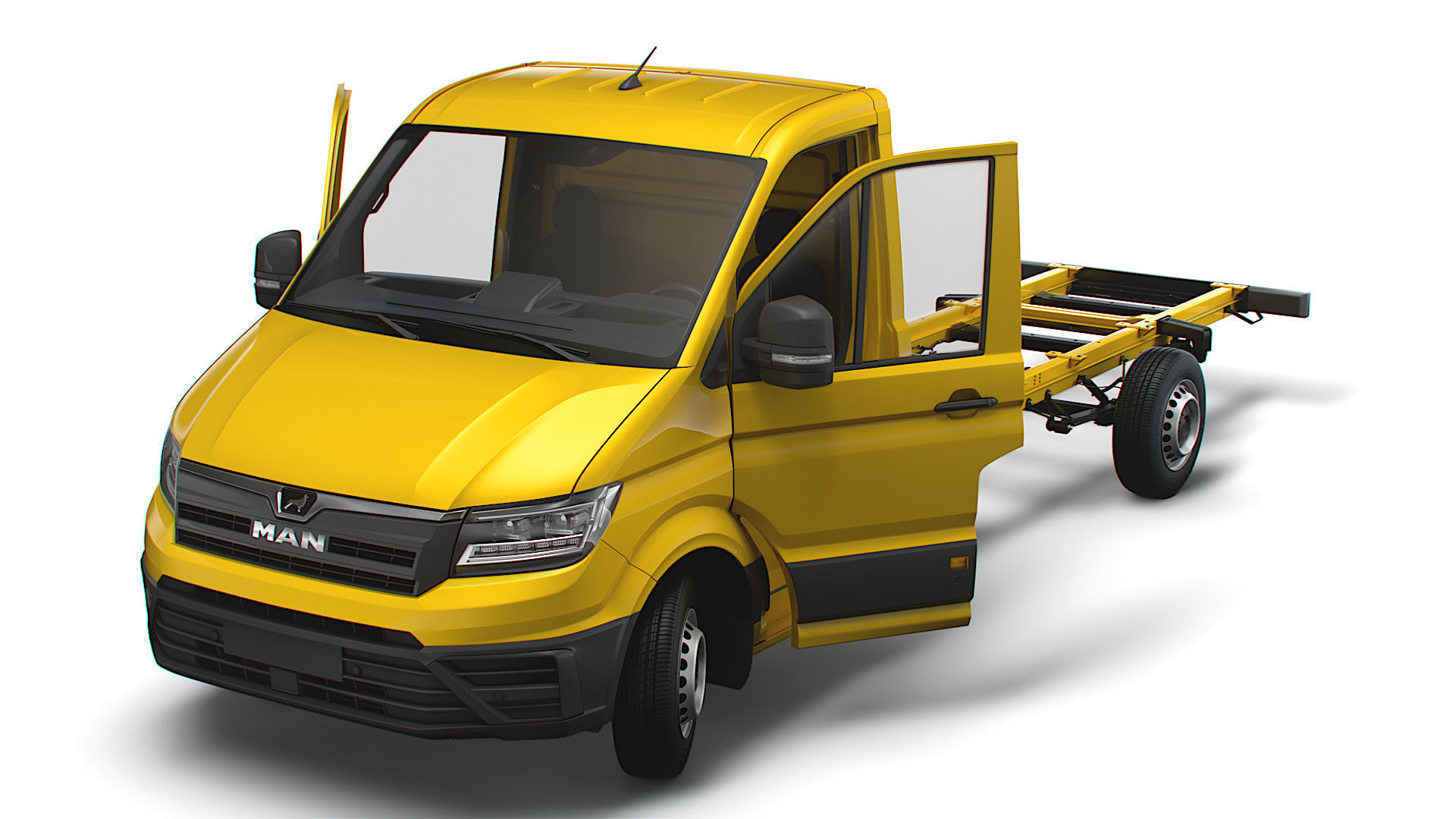 MAN TGE Chassis SingleCab L3 HQInterior 2023 3D model | CGTrader