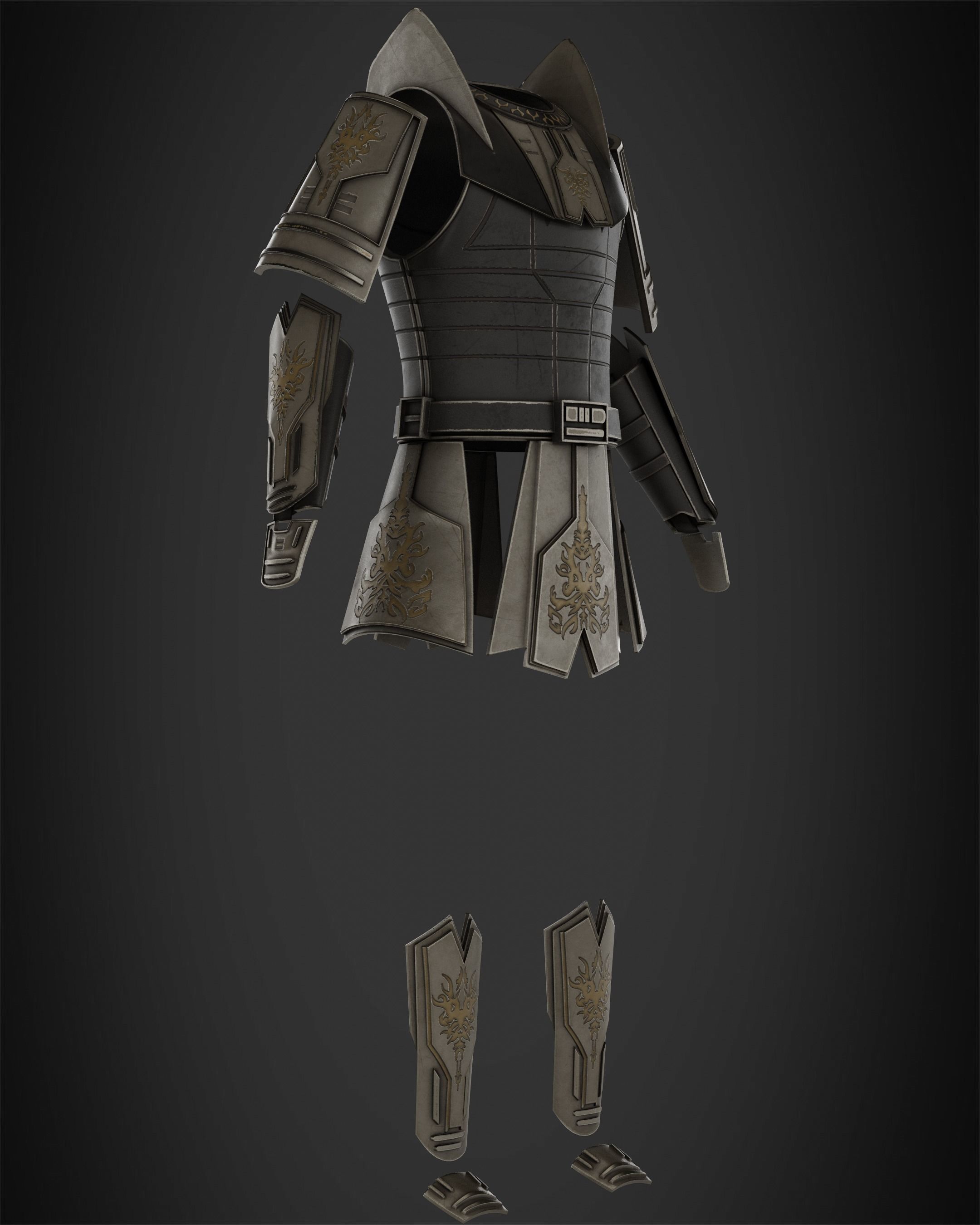 Star Wars Darth Bane Armor for Cosplay 3D model 3D printable | CGTrader