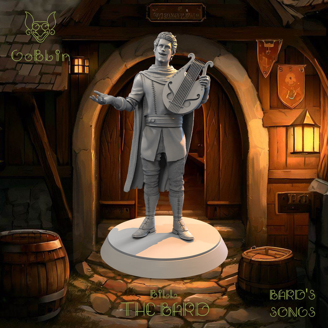 Bill The Bard 5 -Bard Songs 3D model 3D printable | CGTrader