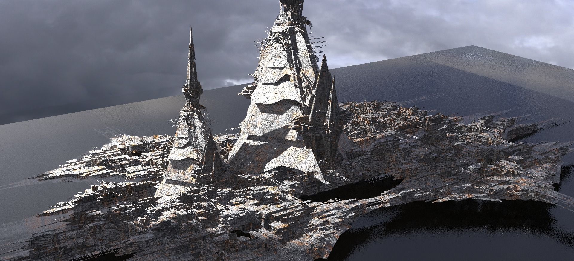 New Egypt Pyramid City Tower city 3D model | CGTrader