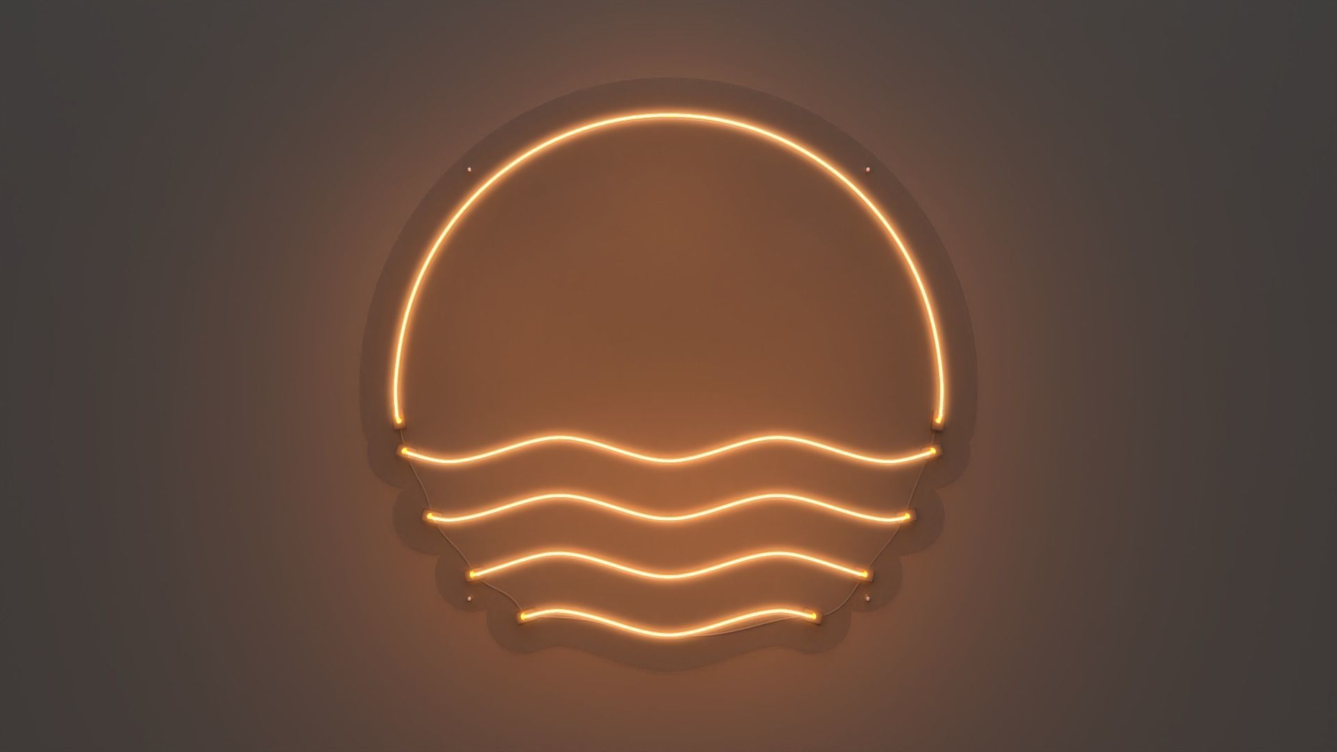 Sunset 1 - Neon Sign 3D model | CGTrader