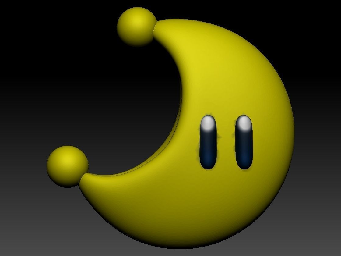 Power Moon 3D model 3D printable | CGTrader
