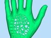 Female left hand-portional voronoi style-spread 3D model 3D printable ...