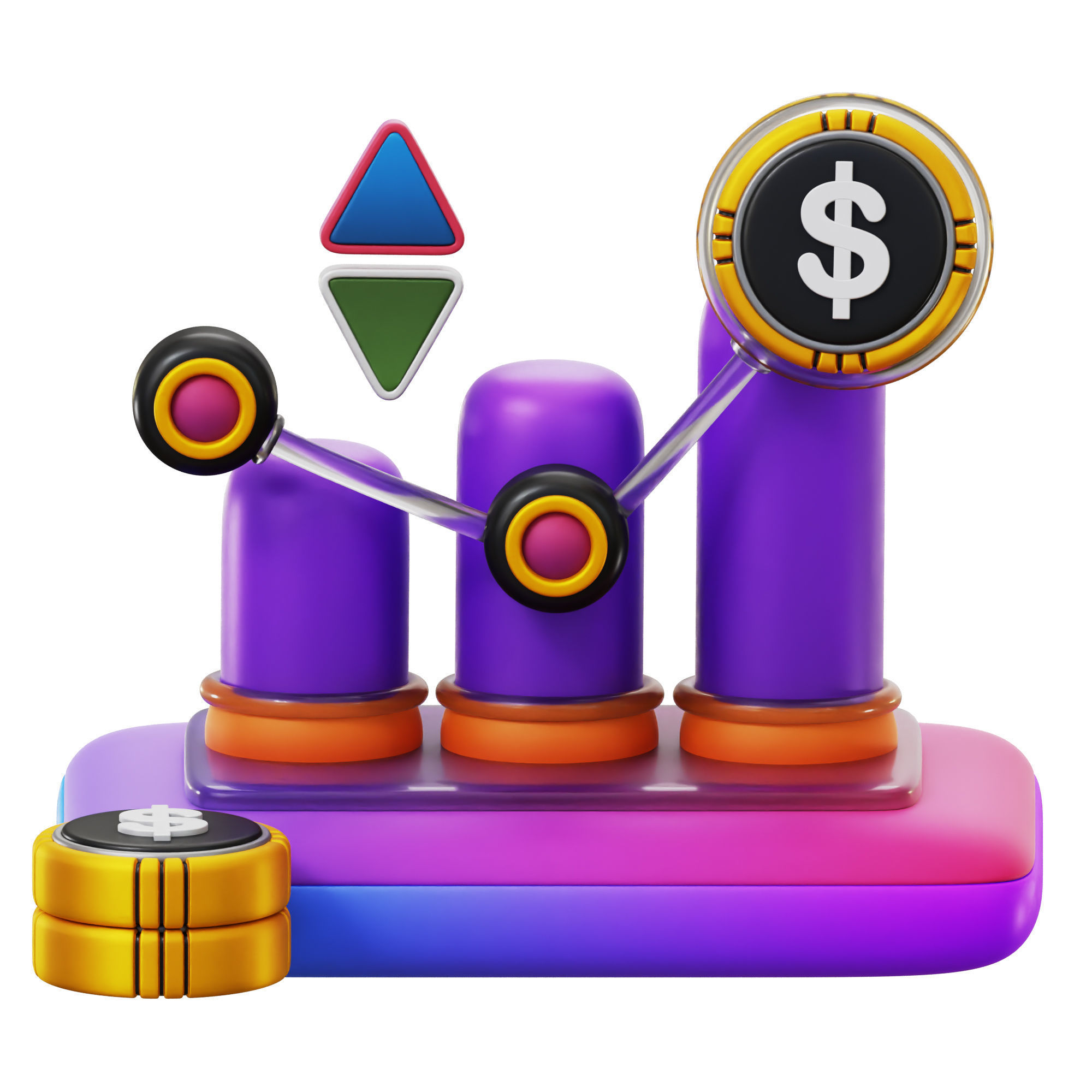 3D model Fluctuation 3D Icon VR / AR / low-poly | CGTrader