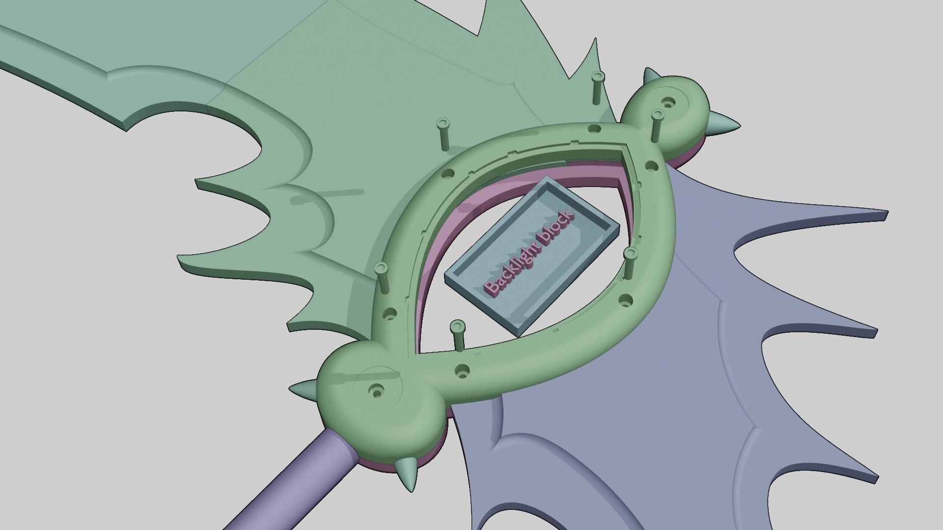 Amphibia darcy marcy cosplay scythe 3d model 3D model 3D printable ...