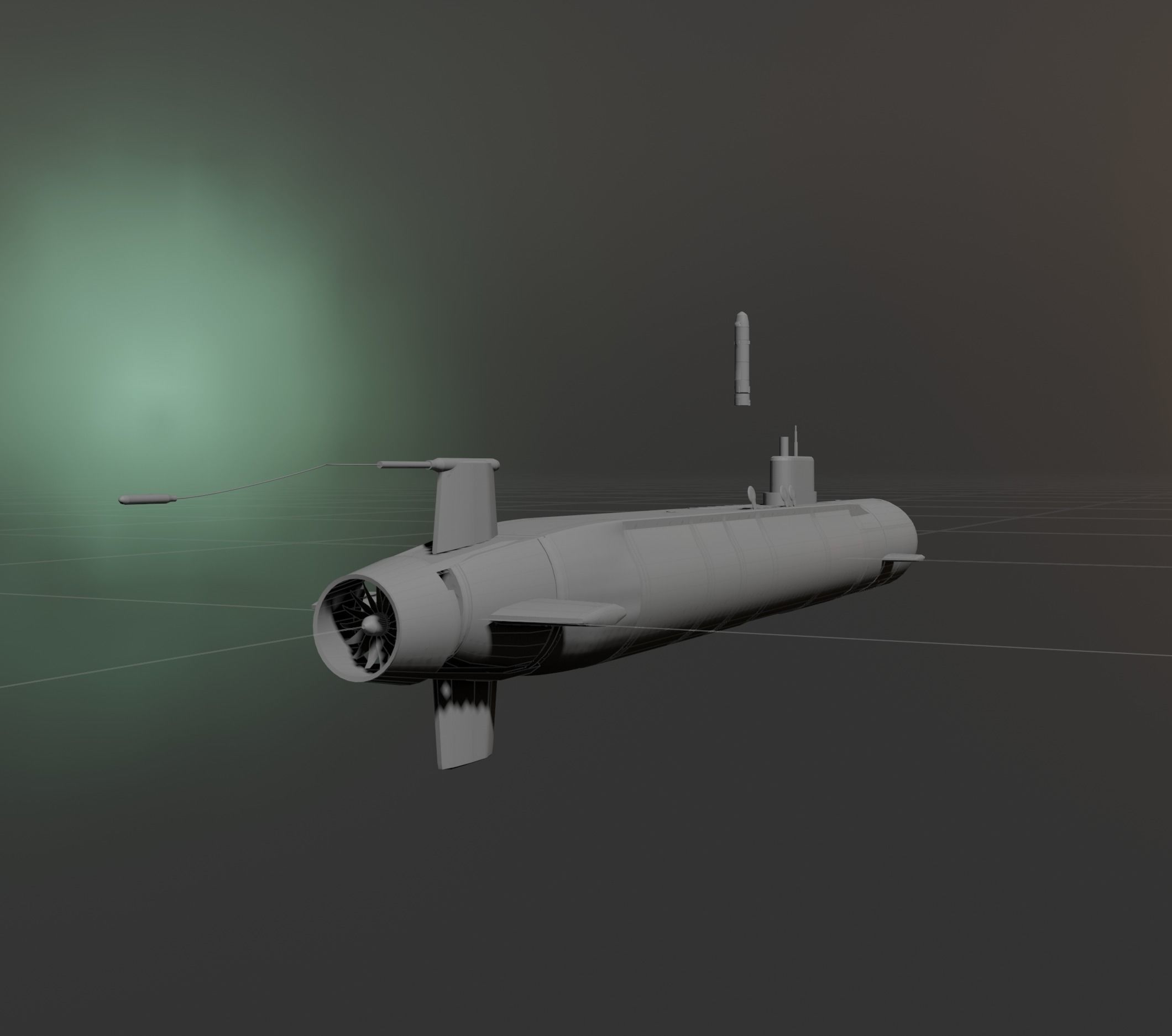 Submarine Cutaway Design 2023 3D model | CGTrader