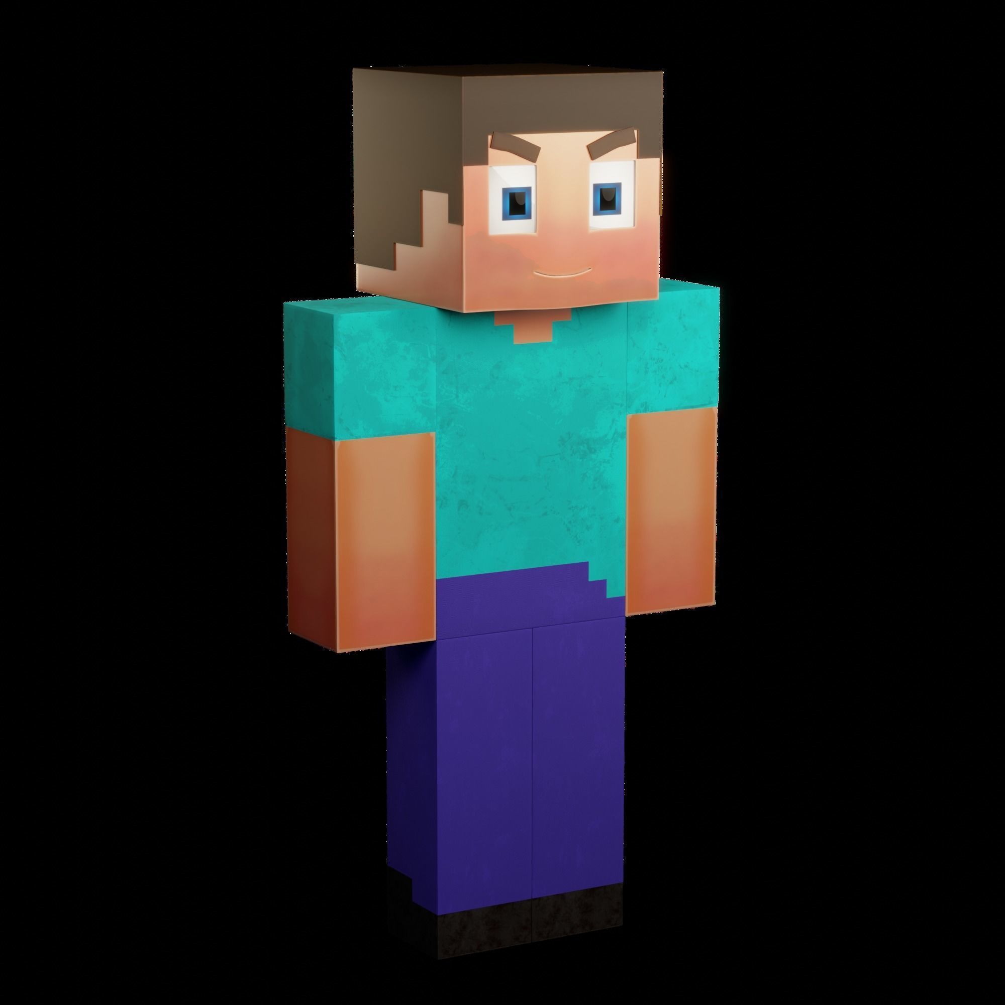3D model Minecraft Steve VR / AR / low-poly | CGTrader