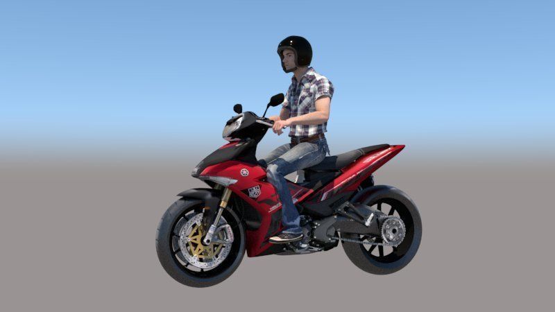 Moto exciter 150 3D model | CGTrader