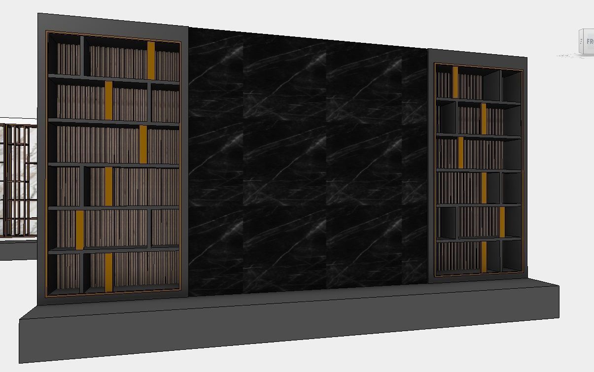 Decorative Wall Panels Backdrop Revit Family 3D model | CGTrader