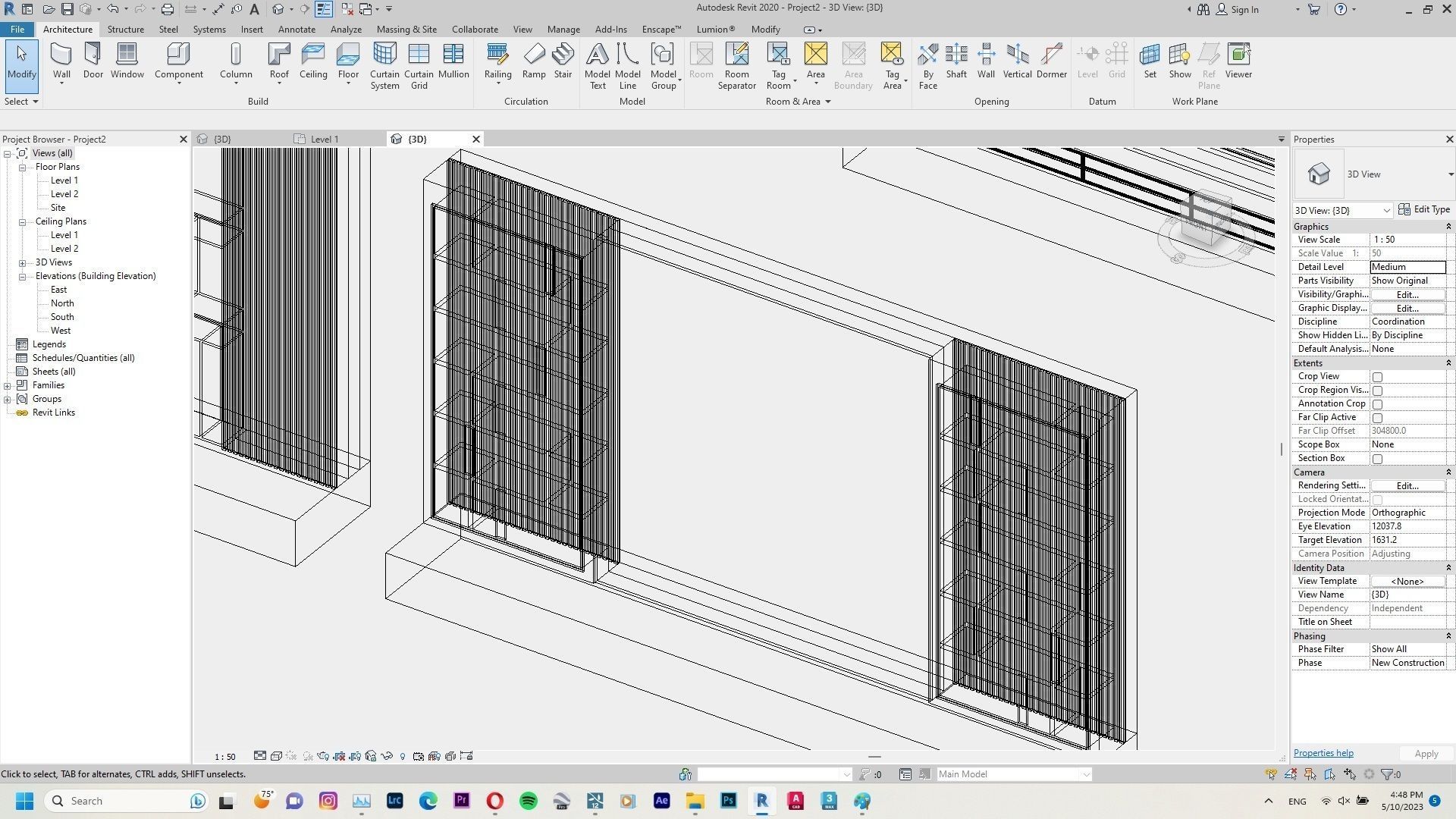 Decorative Wall Panels Backdrop Revit Family 3D model | CGTrader