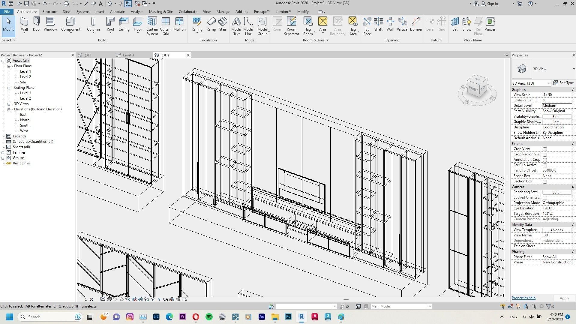 Decorative Wall Panels Backdrop Revit Family 3D model | CGTrader