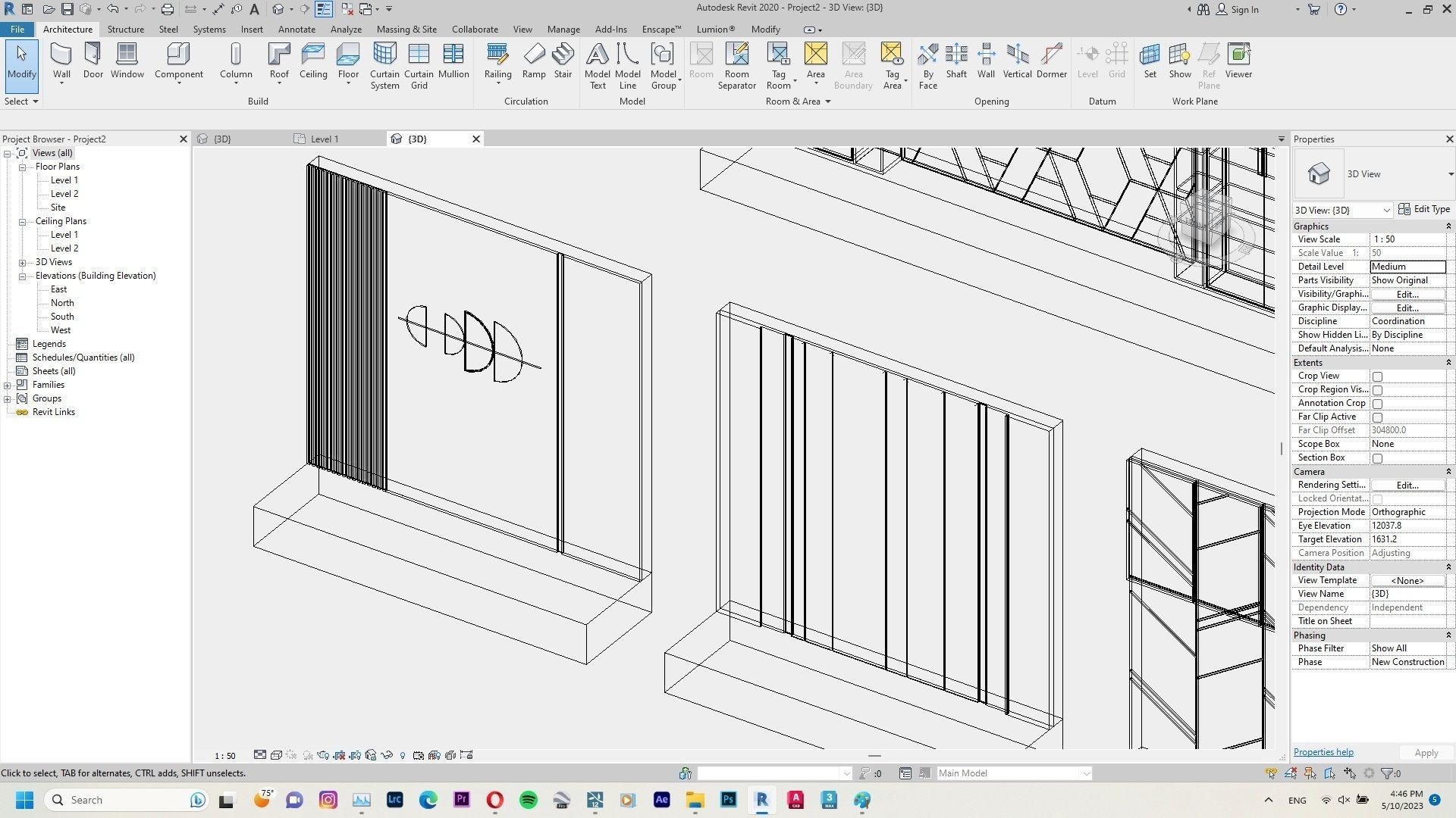 Decorative Wall Panels Backdrop Revit Family 3D model | CGTrader