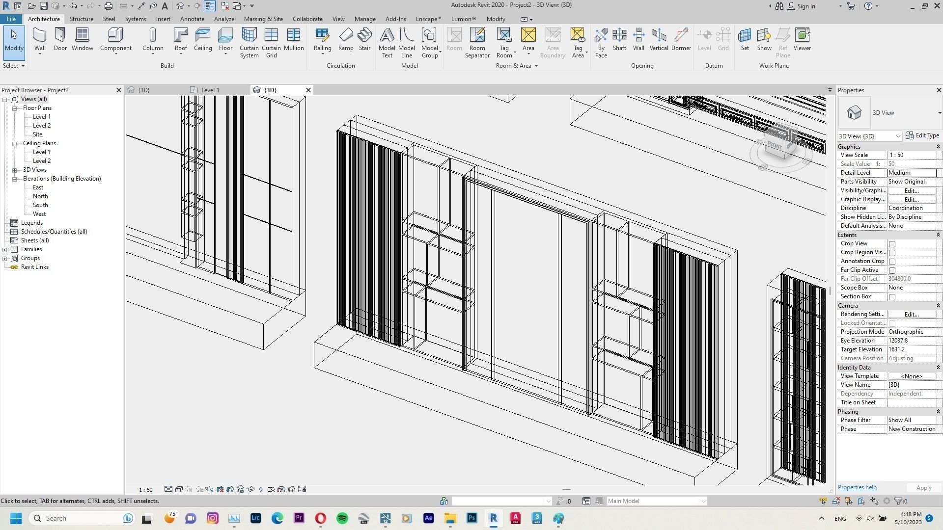 Decorative Wall Panels Backdrop Revit Family 3D model | CGTrader