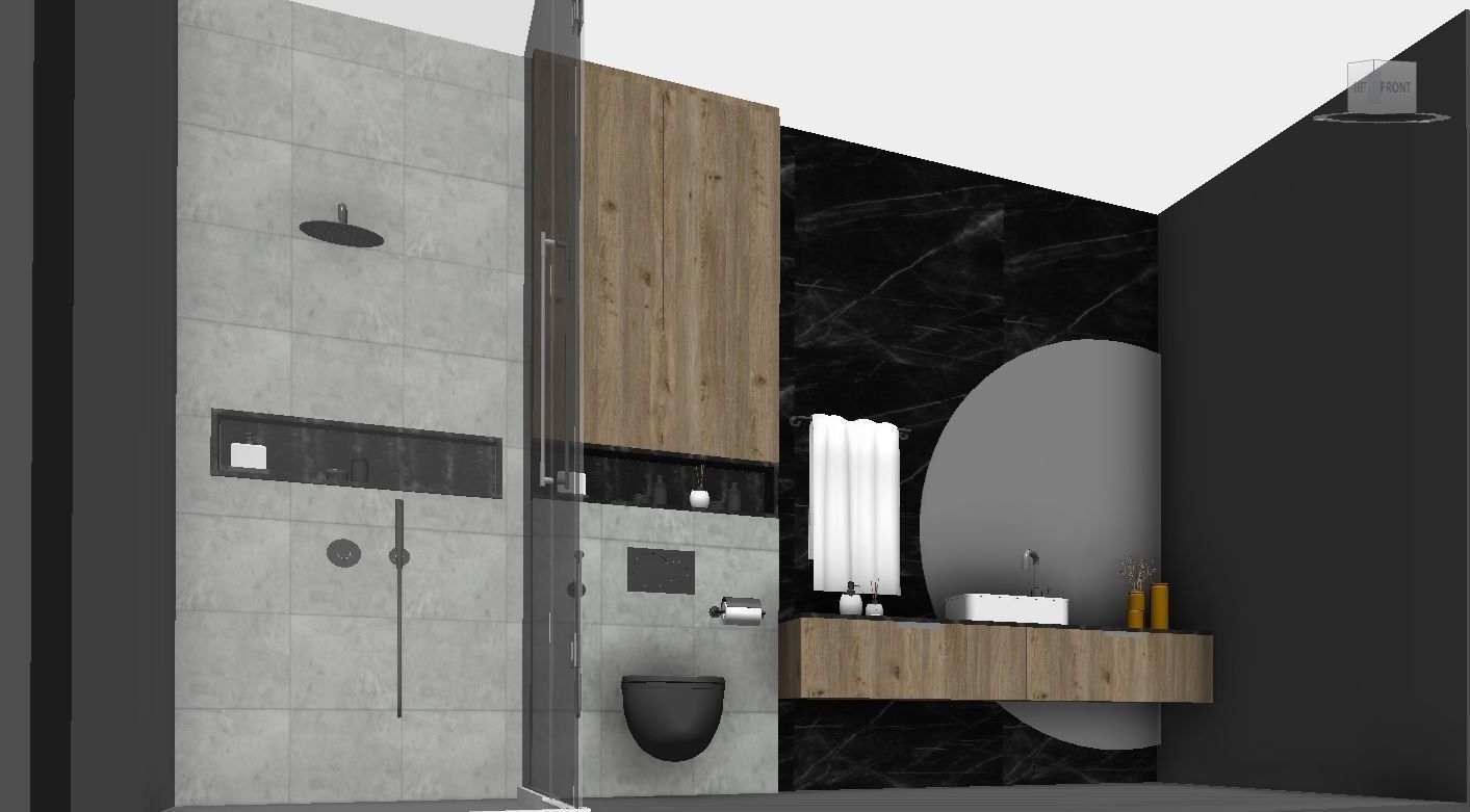 Bathroom design revit family 3D model | CGTrader