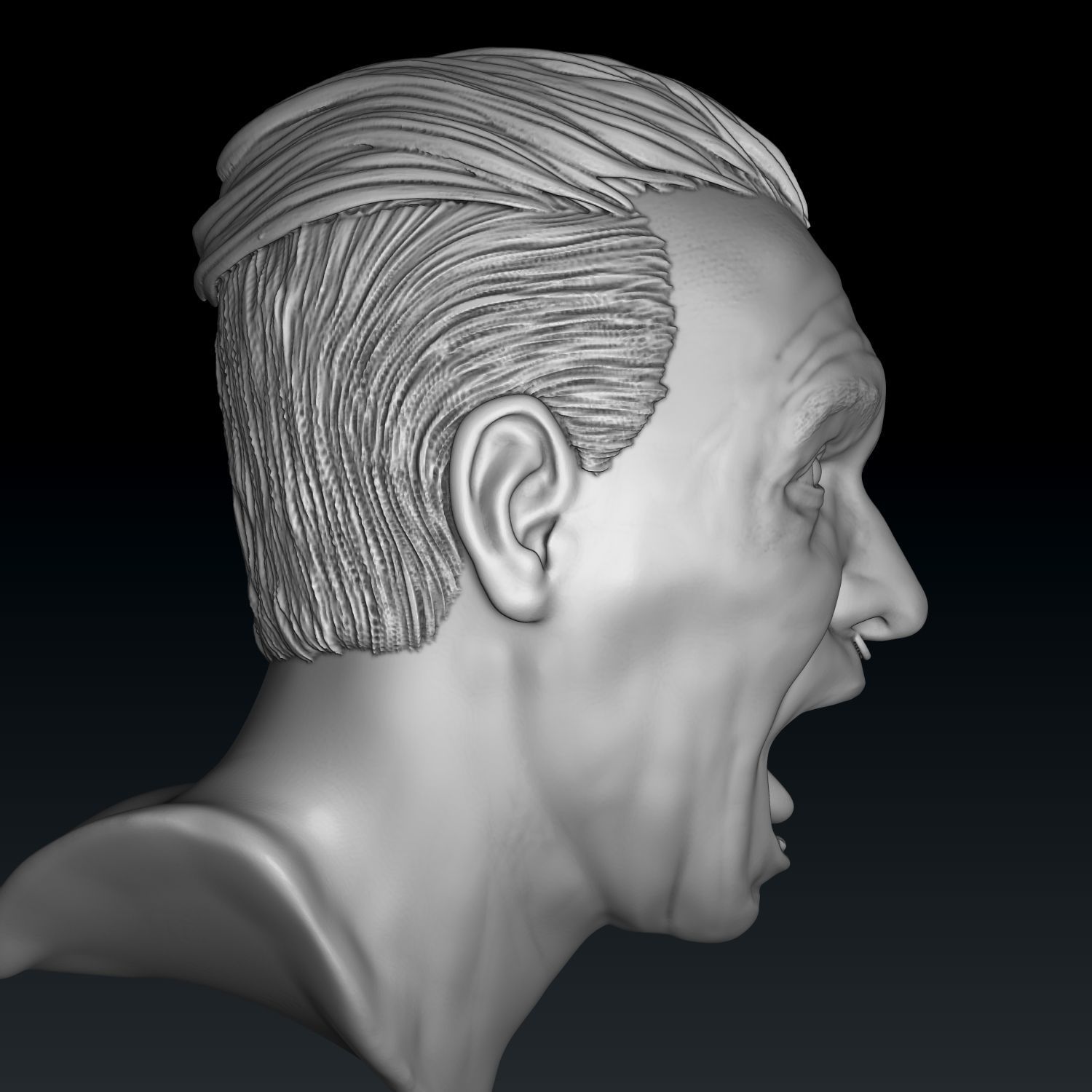 Till Lindemann Smile and Screaming Head model for 3D printing 3D model ...