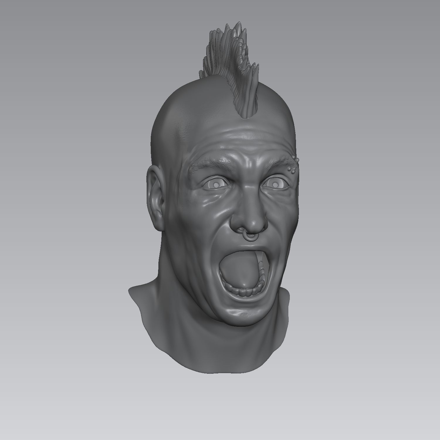 Till Lindemann Smile and Screaming Head model for 3D printing 3D model ...
