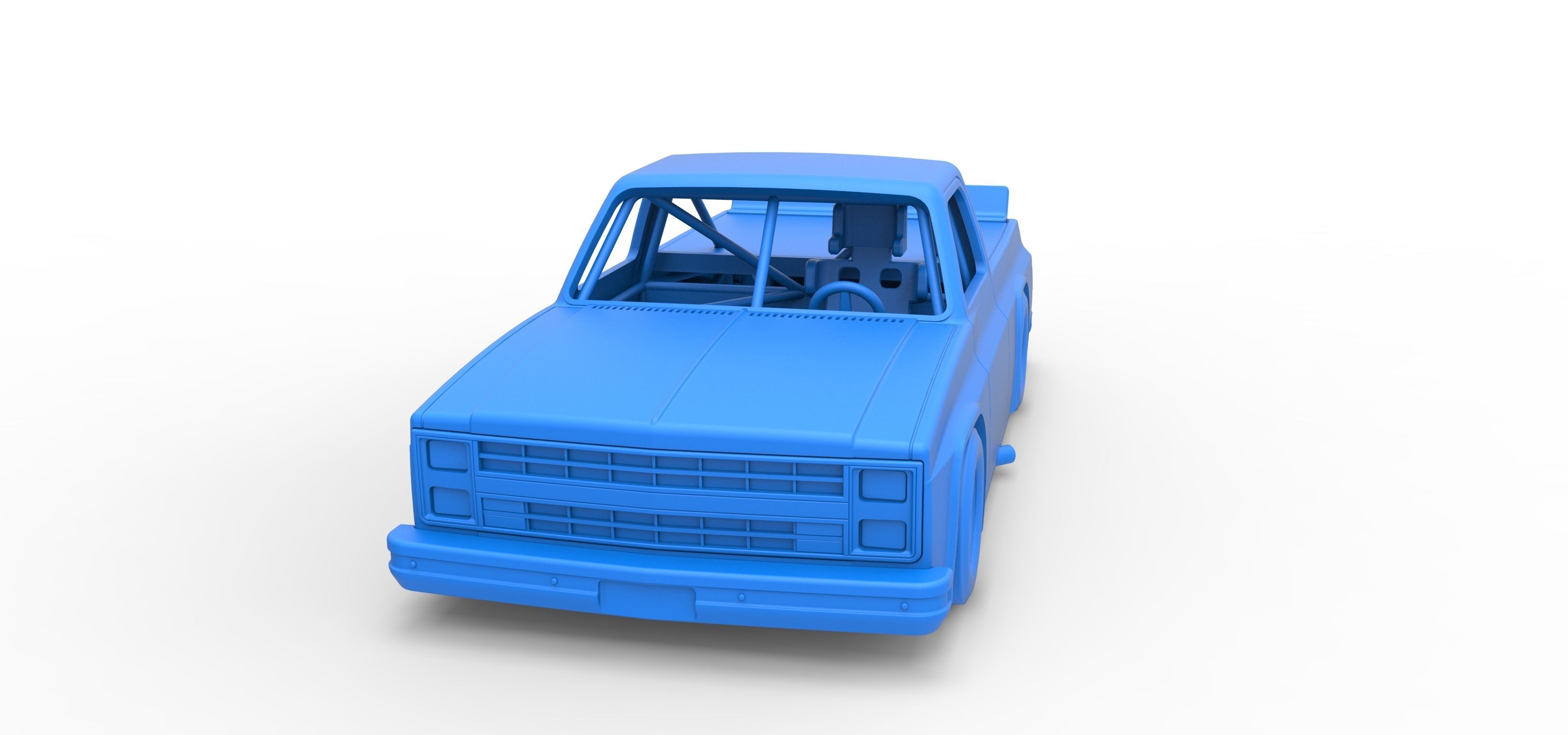 Vintage NASCAR race truck Scale 1 to 25 3D model 3D printable | CGTrader