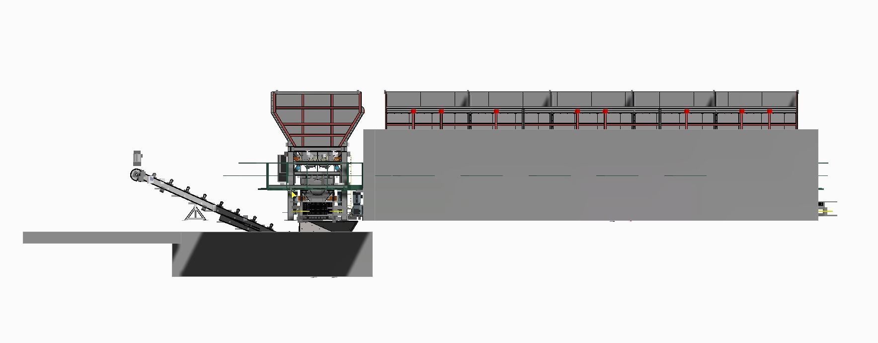 Concrete batching plant hopper feeders 200Ton-Hour 3D model | CGTrader