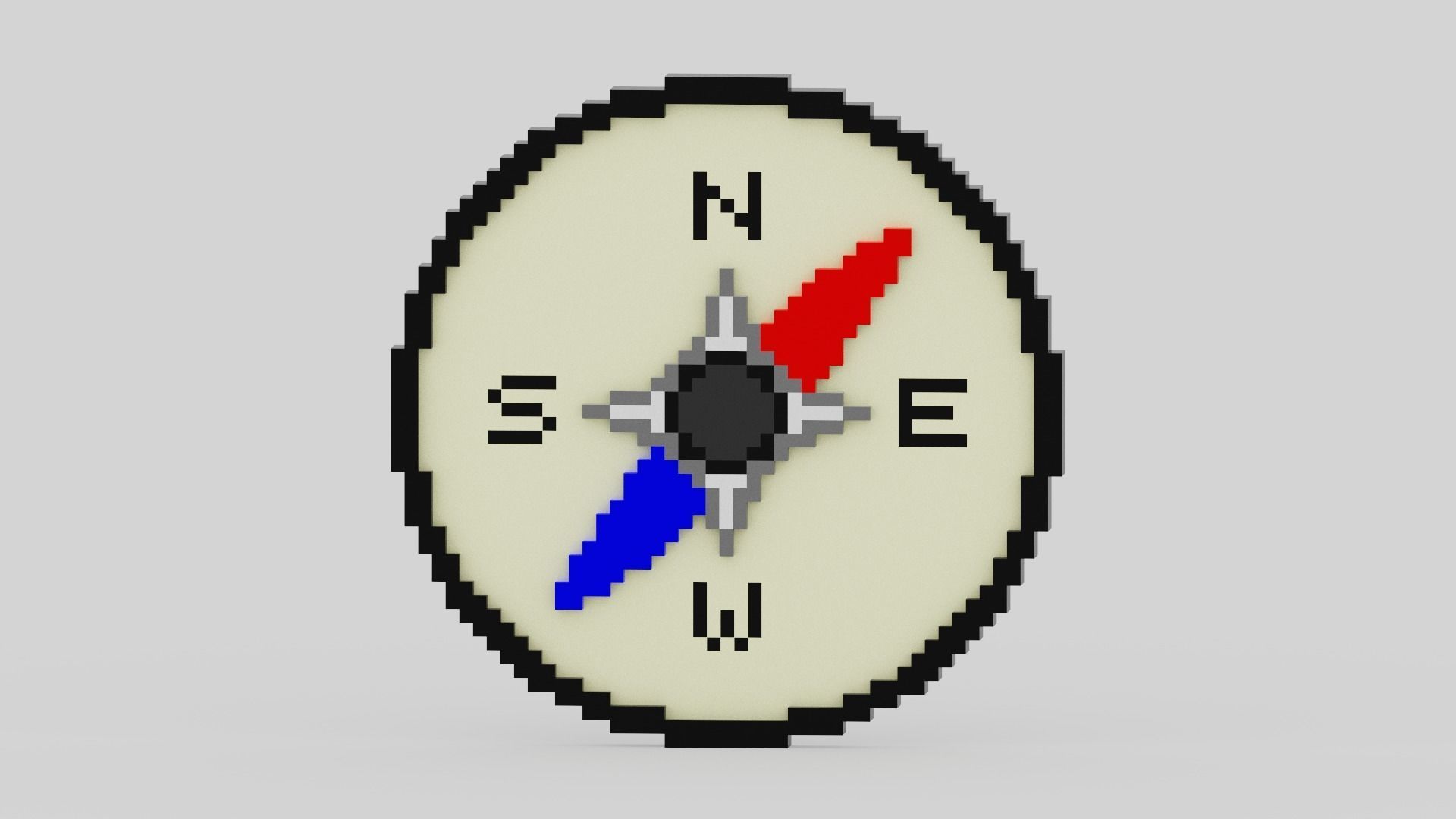 3D model Compass Voxel VR / AR / low-poly | CGTrader