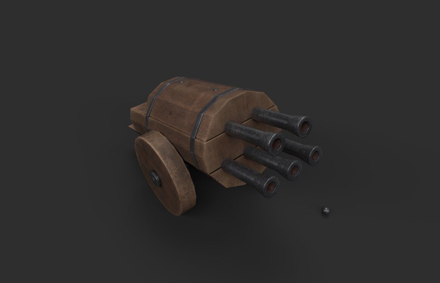 3D model Medieval 15th century organ gun VR / AR / low-poly | CGTrader