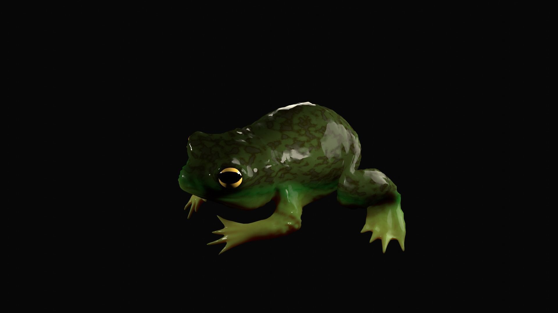 Rigged Croaking Frog free 3D model rigged | CGTrader