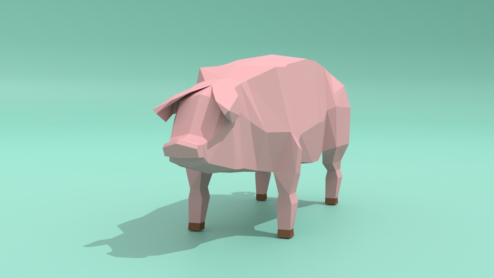 Animated Pig free VR / AR / low-poly 3D model animated rigged | CGTrader