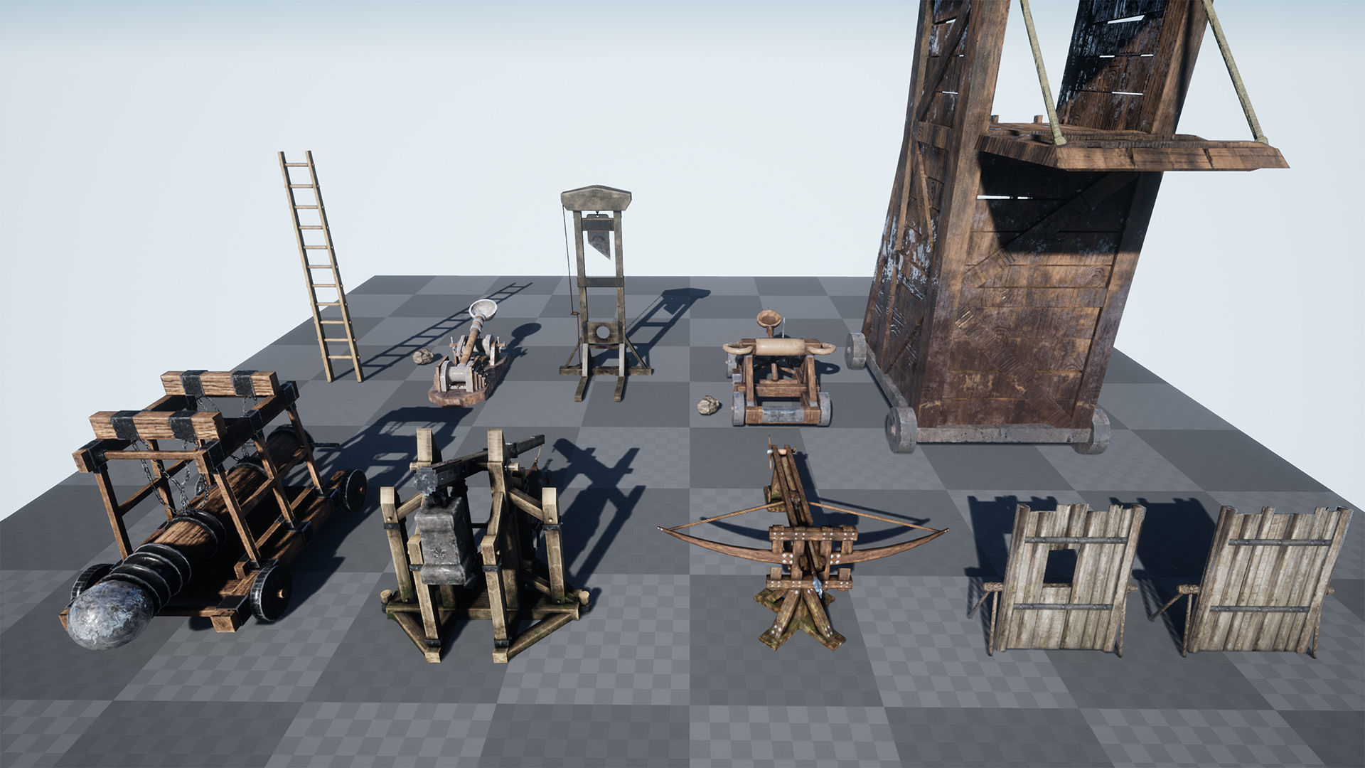 3D model Medieval Siege Engines 11 Assets VR / AR / low-poly | CGTrader