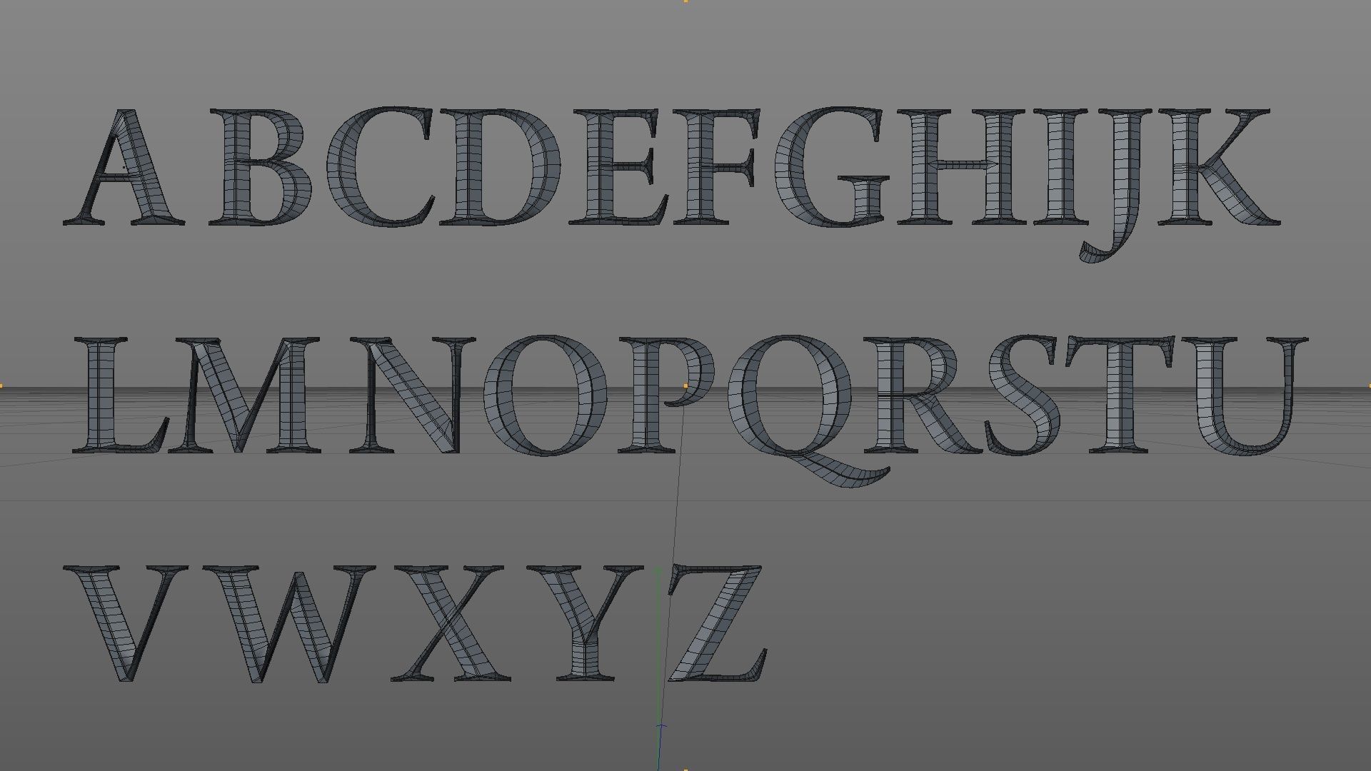 Alphabet bundle 3D model | CGTrader