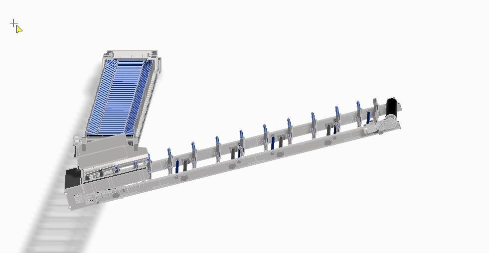 Modular trough conveyor 1200 width 3D model | CGTrader