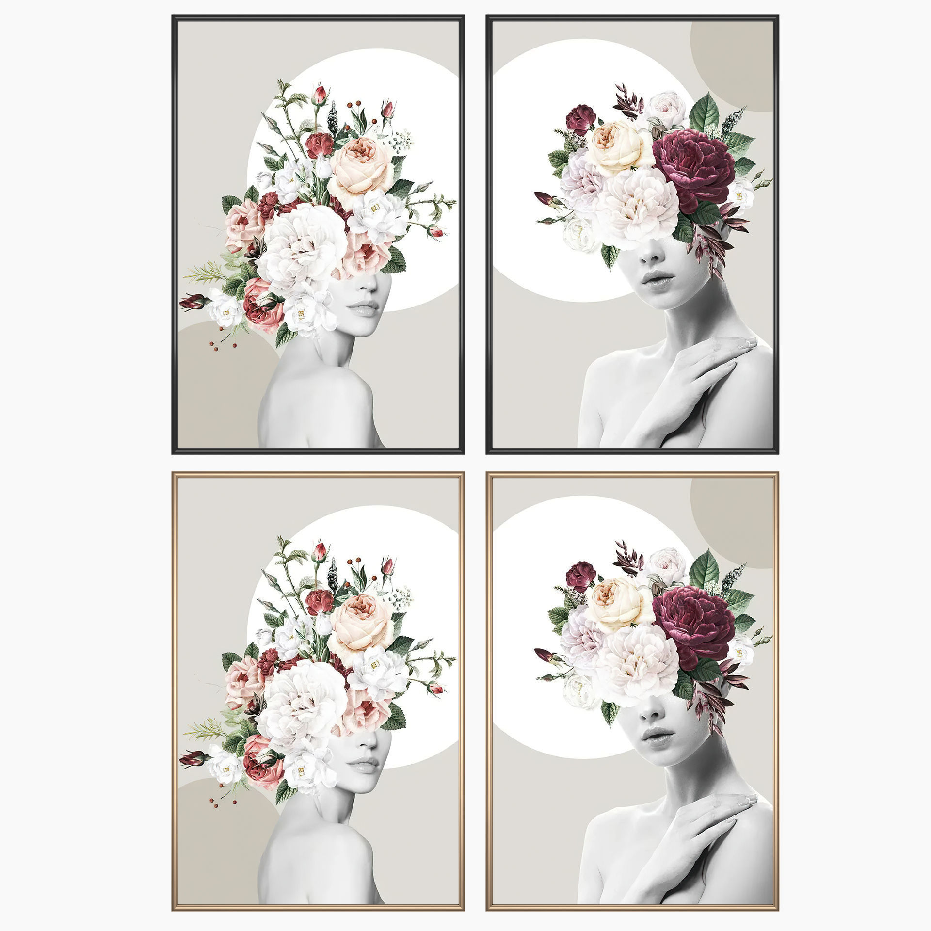 Wall Art Set 4080 3D model | CGTrader