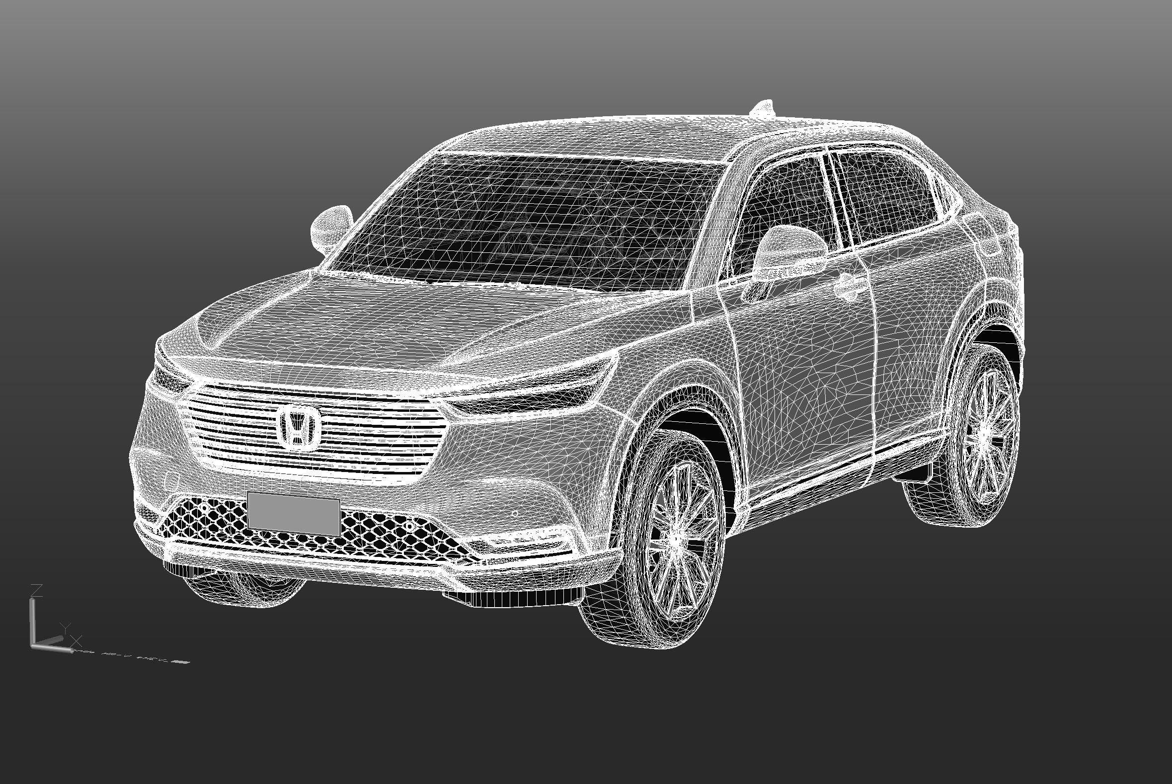 Honda New HR V 3d Model Car 3D model | CGTrader