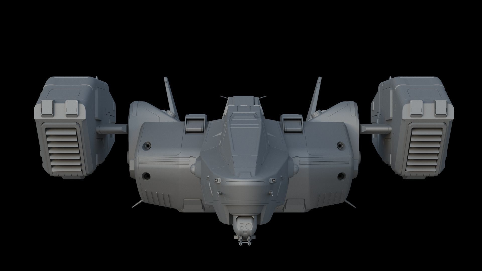 Sci Fi Dropship 3D model | CGTrader