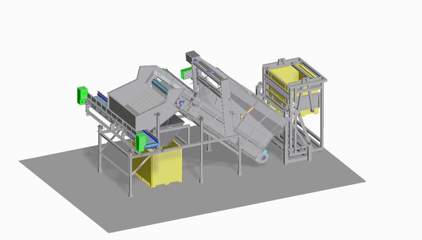 Bin tipper for food instustry 3D model | CGTrader