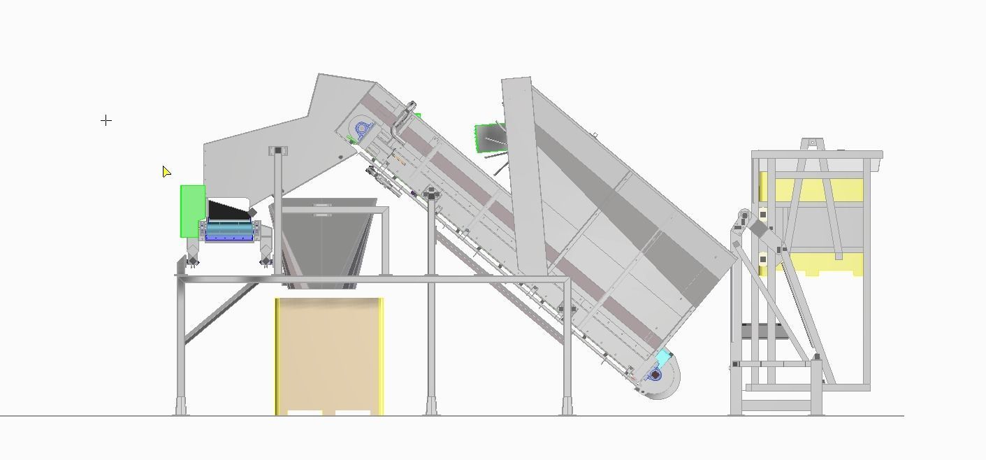Bin tipper for food instustry 3D model | CGTrader