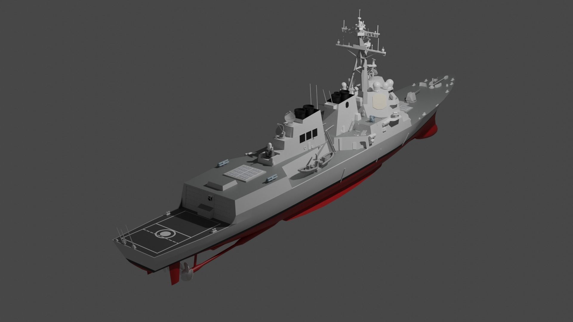 uss-arleigh burke Flight IIA 3D model | CGTrader