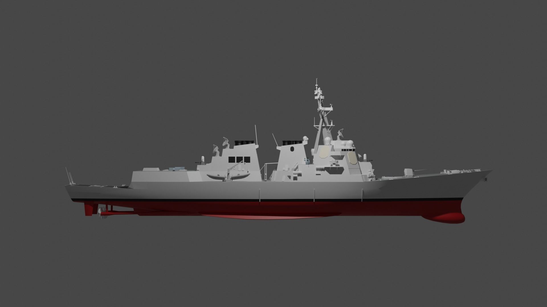 uss-arleigh burke Flight IIA 3D model | CGTrader