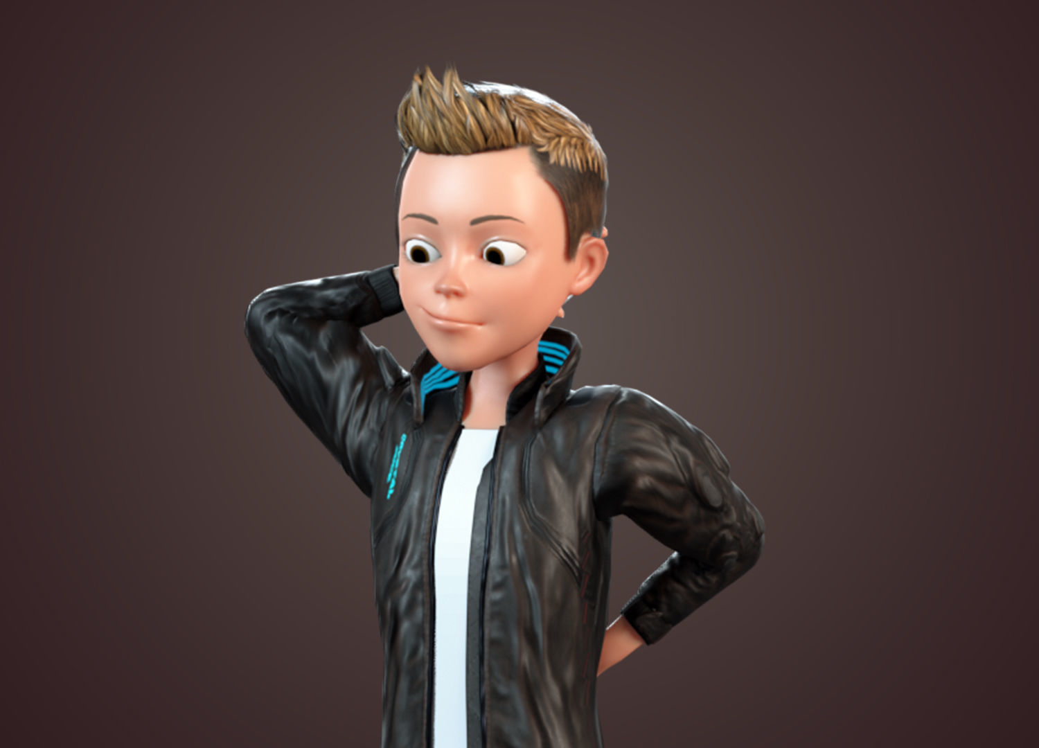 3D model CARTOON BOY - RIGGED VR / AR / low-poly | CGTrader