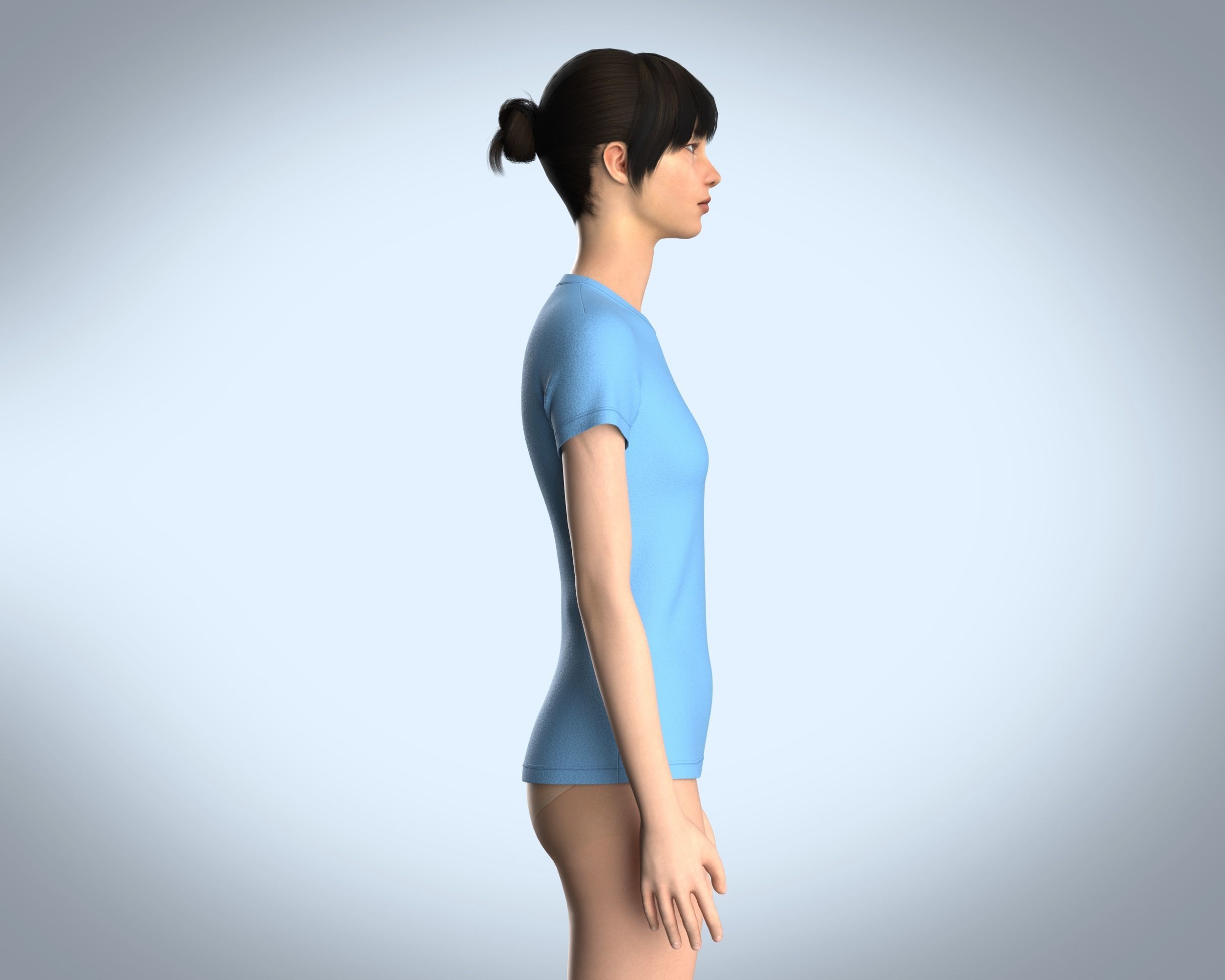 Tommy Hilfiger-Girls Crewneck T-Shirt 3D model | CGTrader