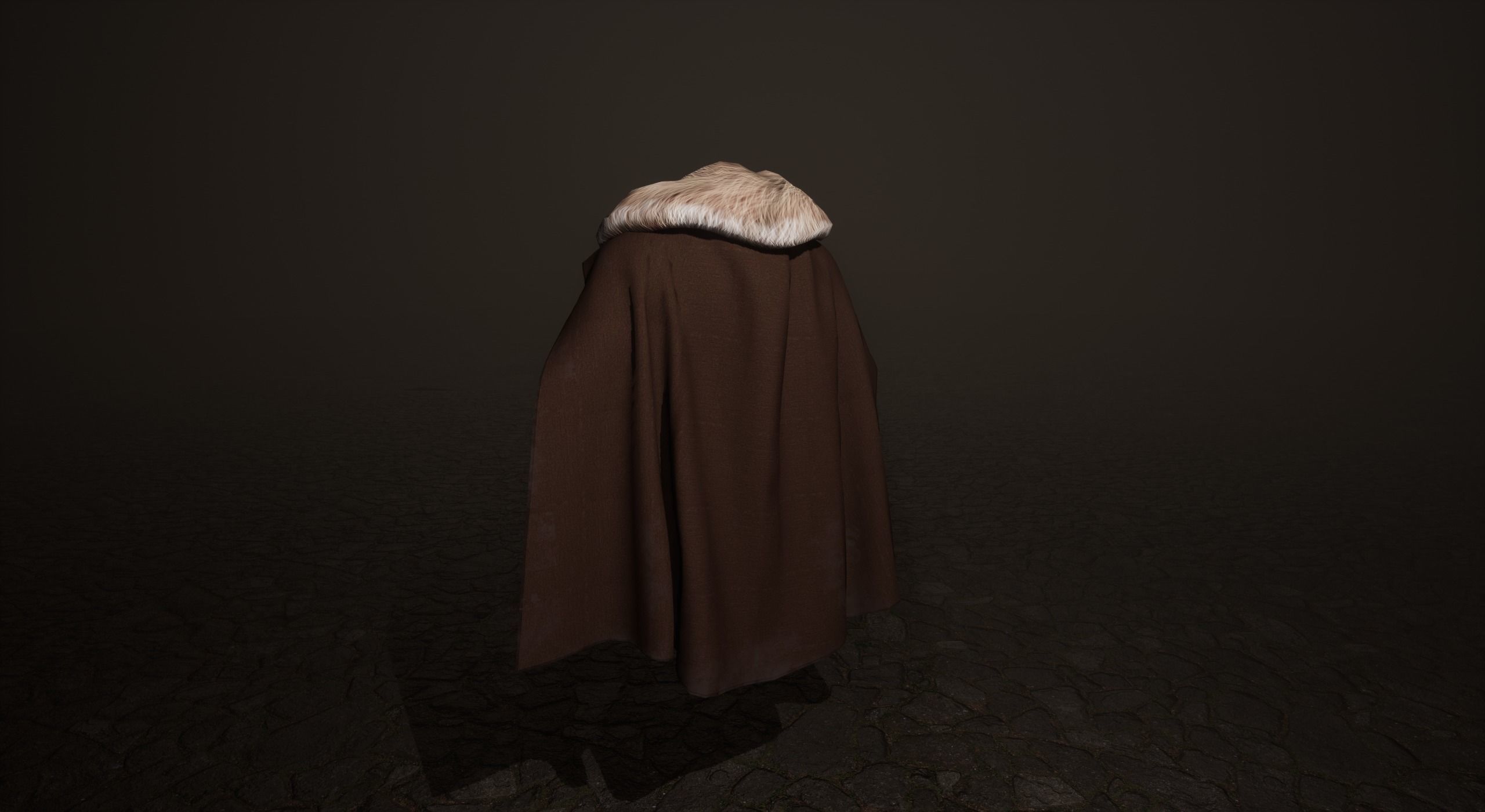 3D model Fur Cloak VR / AR / low-poly | CGTrader