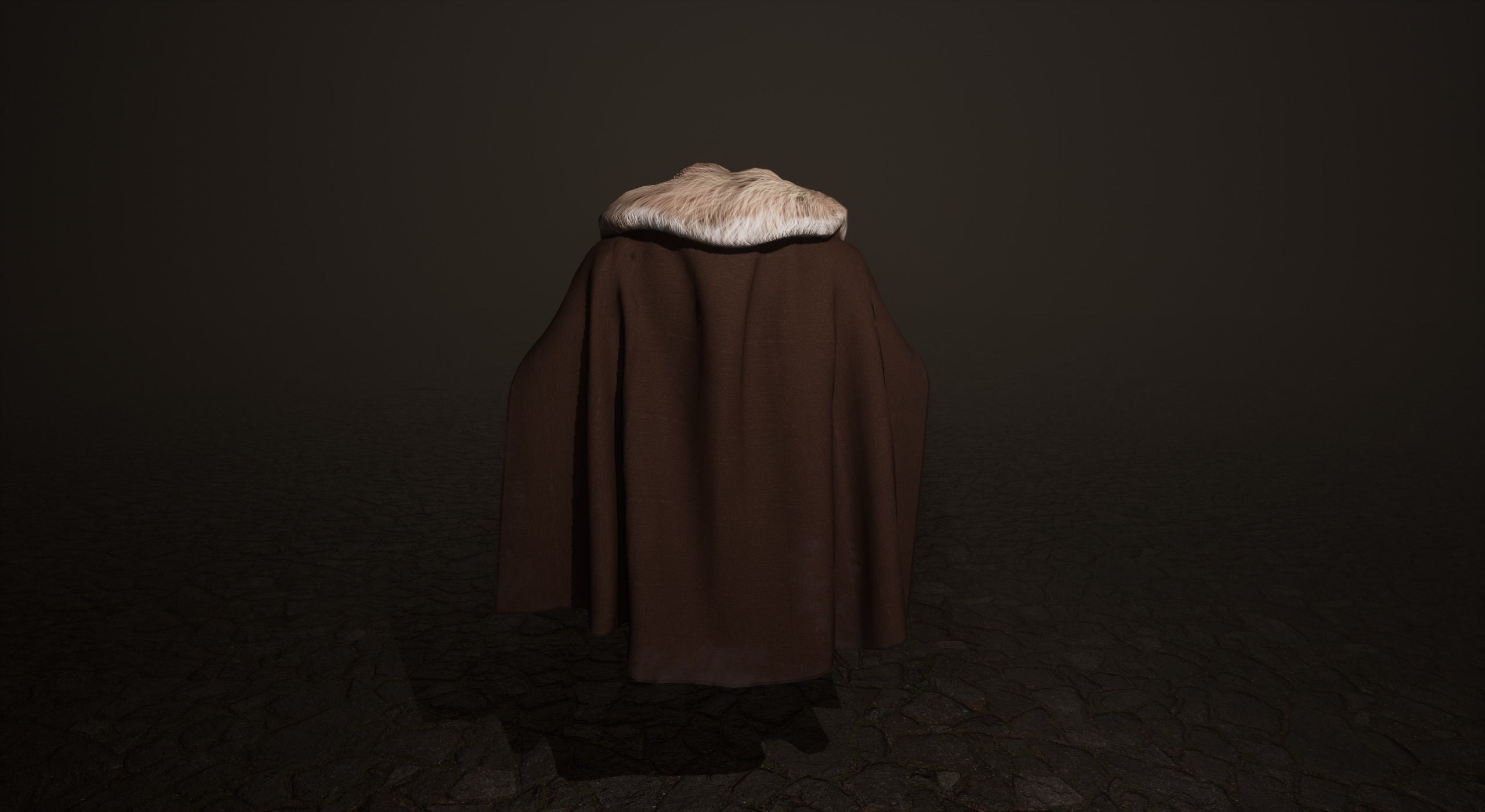 3D model Fur Cloak VR / AR / low-poly | CGTrader