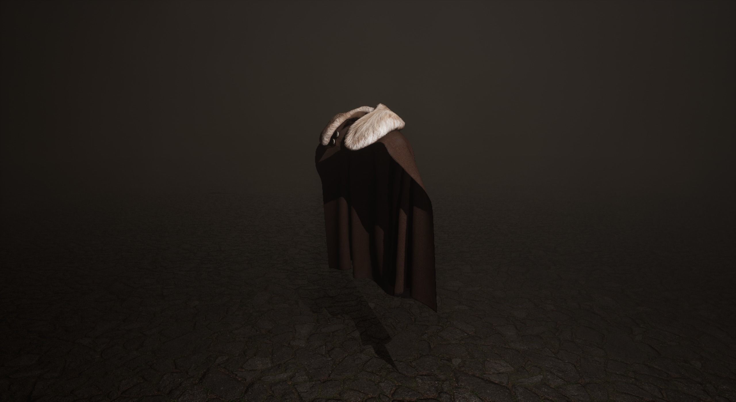 3D model Fur Cloak VR / AR / low-poly | CGTrader