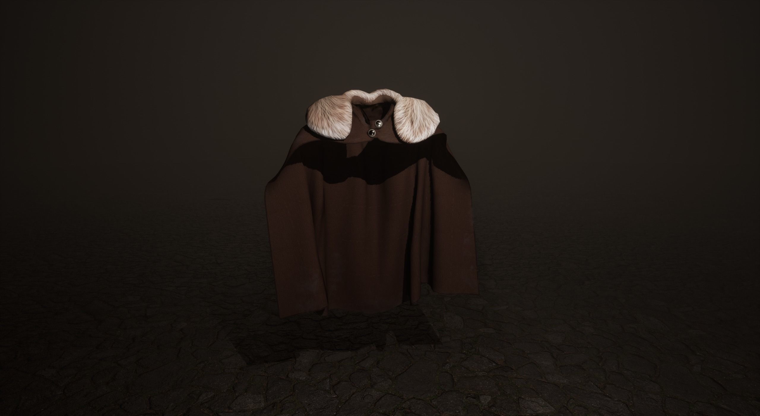 3D model Fur Cloak VR / AR / low-poly | CGTrader