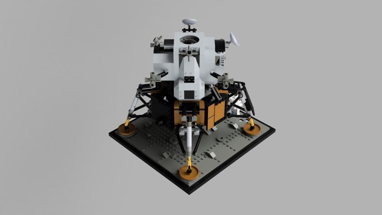LEGO NASA APOLLO 11 LUNAR LANDER 10266 3D model 3D printable | CGTrader